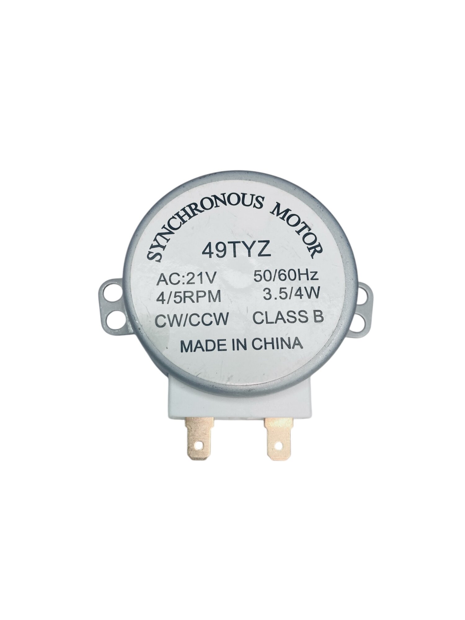 Мотор вращения тарелки СВЧ 49TYZ 21V 4W 4-5 об/мин