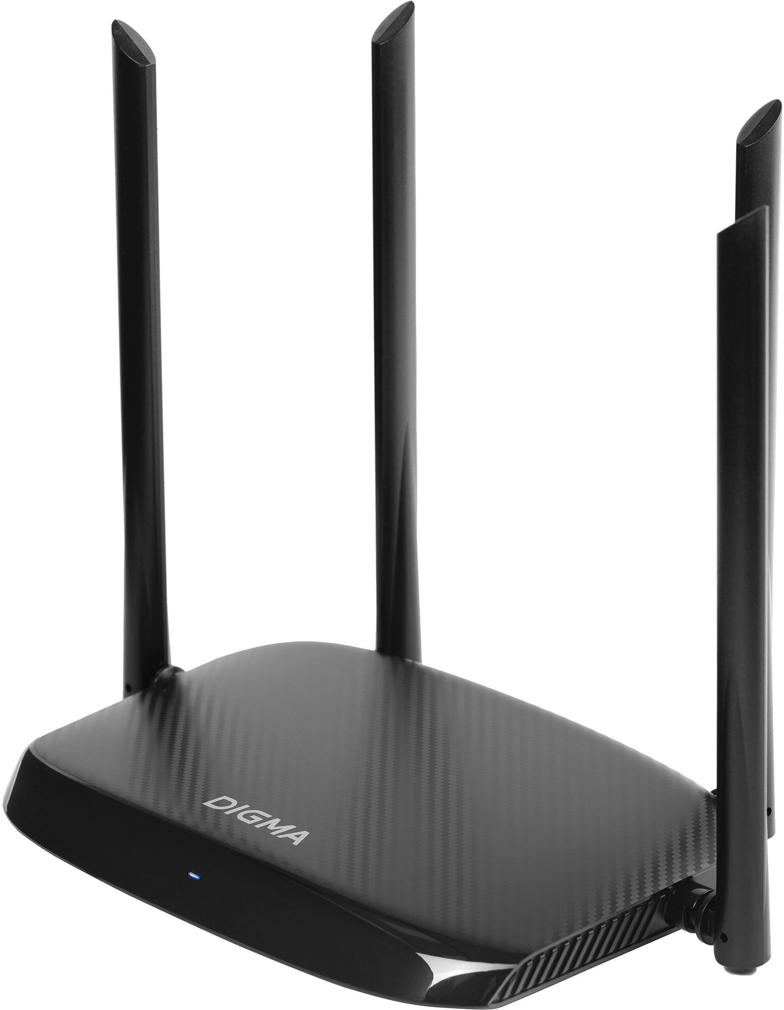 Роутер беспроводной Digma DWR-AC1201 AC1200 10/100BASE-TX черный (упак:1шт)