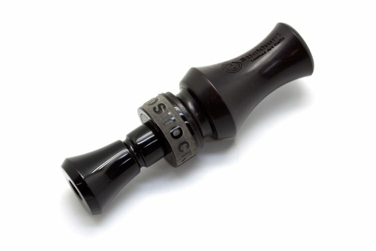 Манок духовой на утку акриловый Stickhunt ArtCalls Woodstock Черное африканское дерево 1 лепесток Чёрный