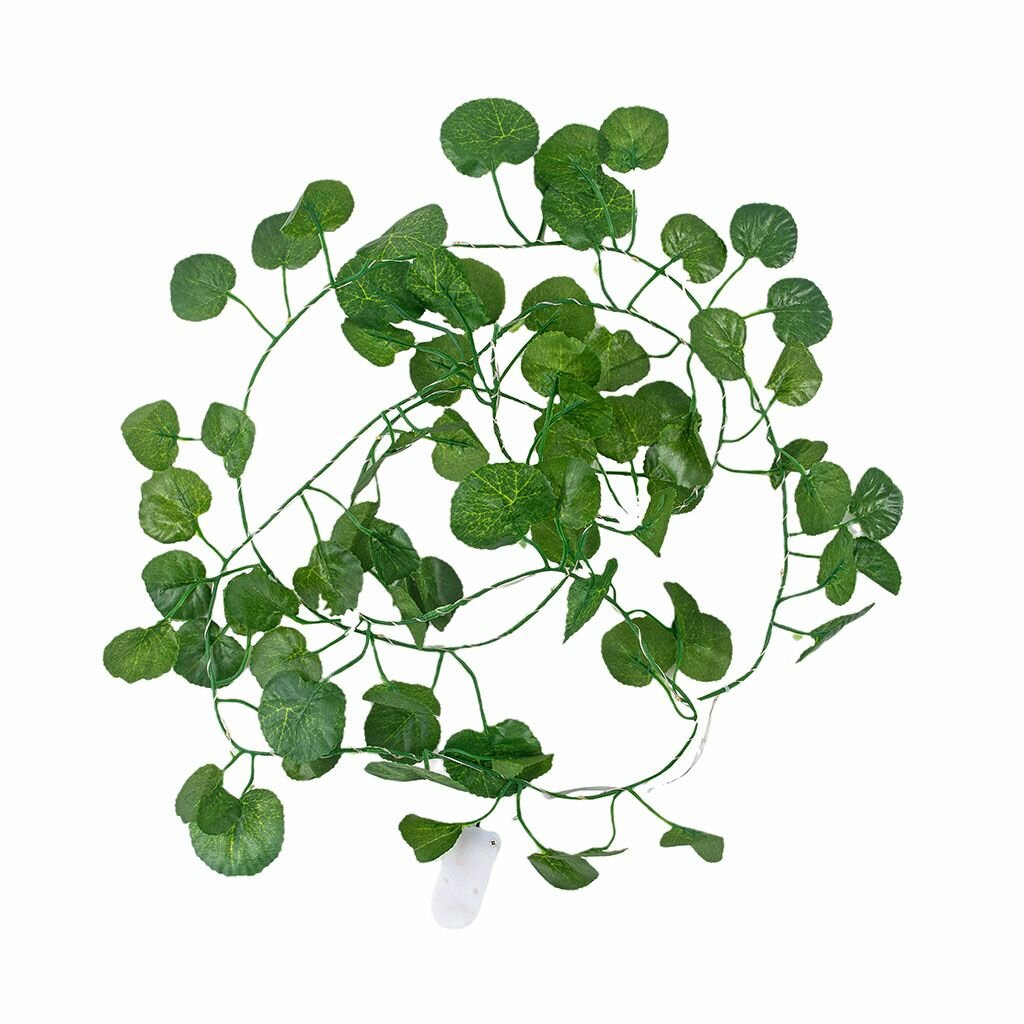 (1 шт.) BZ2519W 2,2 метра 25 лампочек имитация листьев яблони, украшение в виде лозы