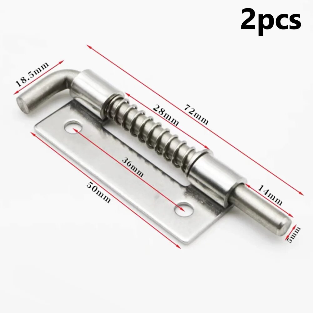 2 шт. Металлические пружинные дверные болты M Left