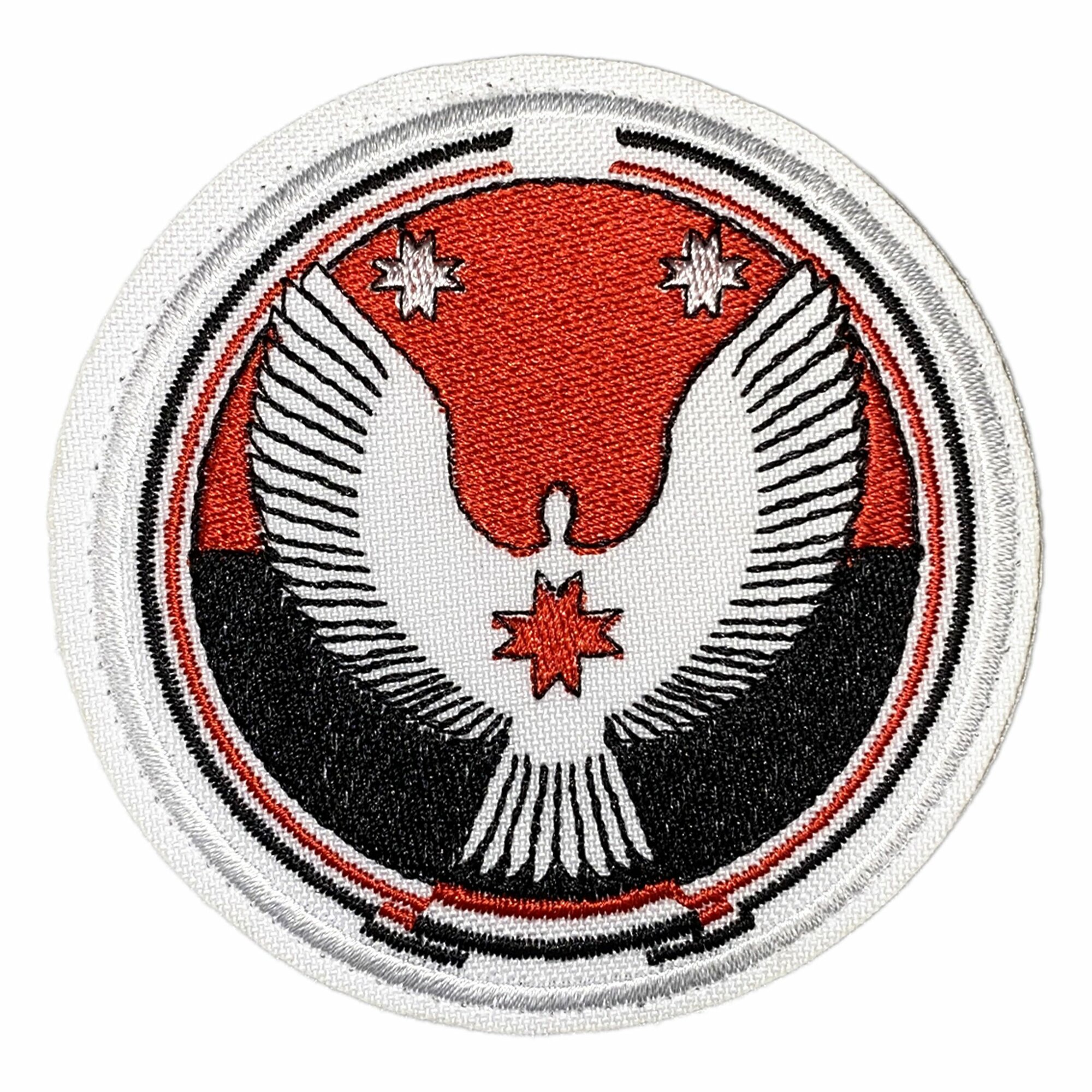 Нашивка, шеврон, патч (patch) на липучке Герб Удмуртии, размер 8*8 см