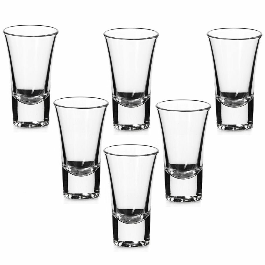 Стопки Pasabahce Boston Shots, для виски и коньяка, 6 шт, 60мл (52194B)
