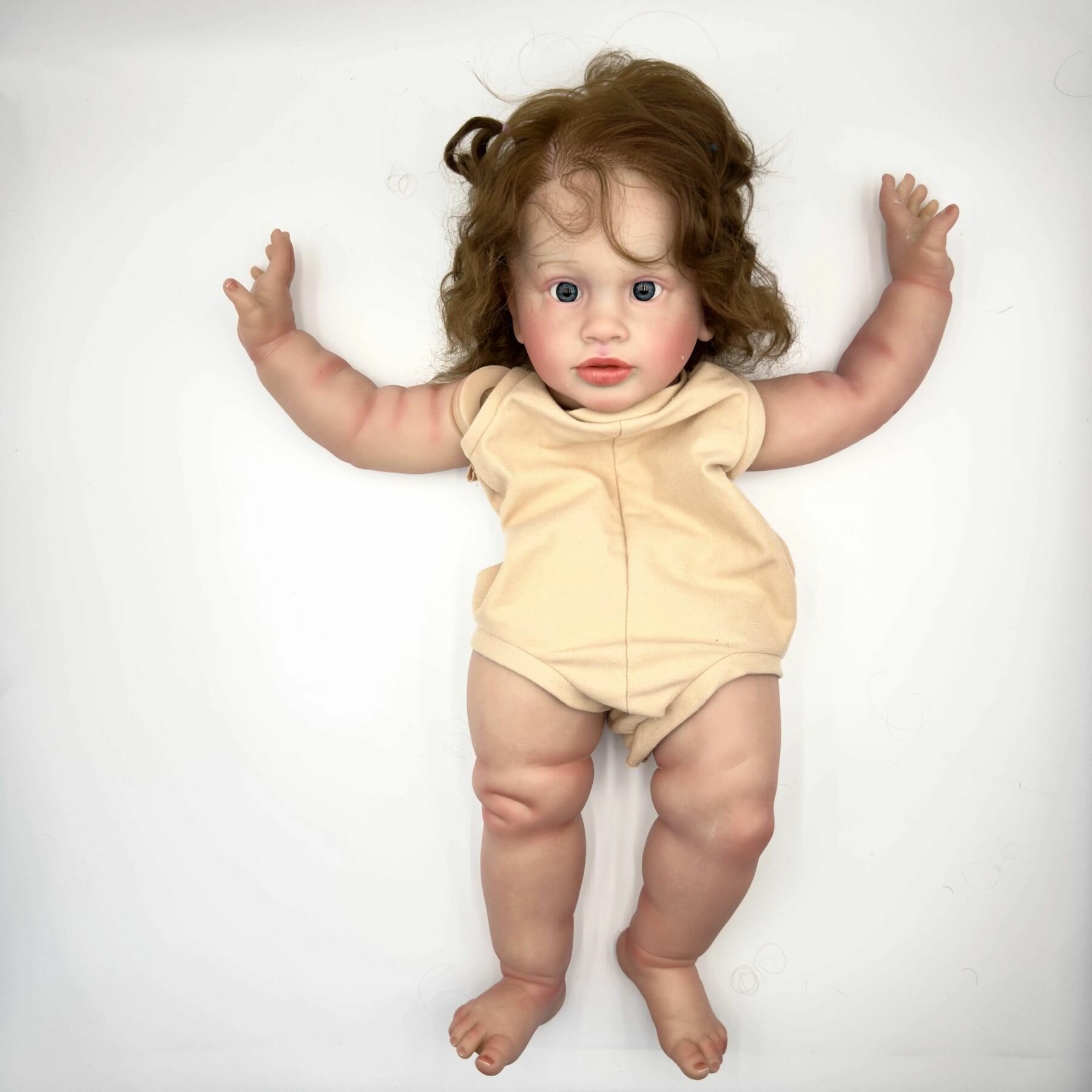 65cm Мягкий виниловый костюм для неоконченных детских кукол.