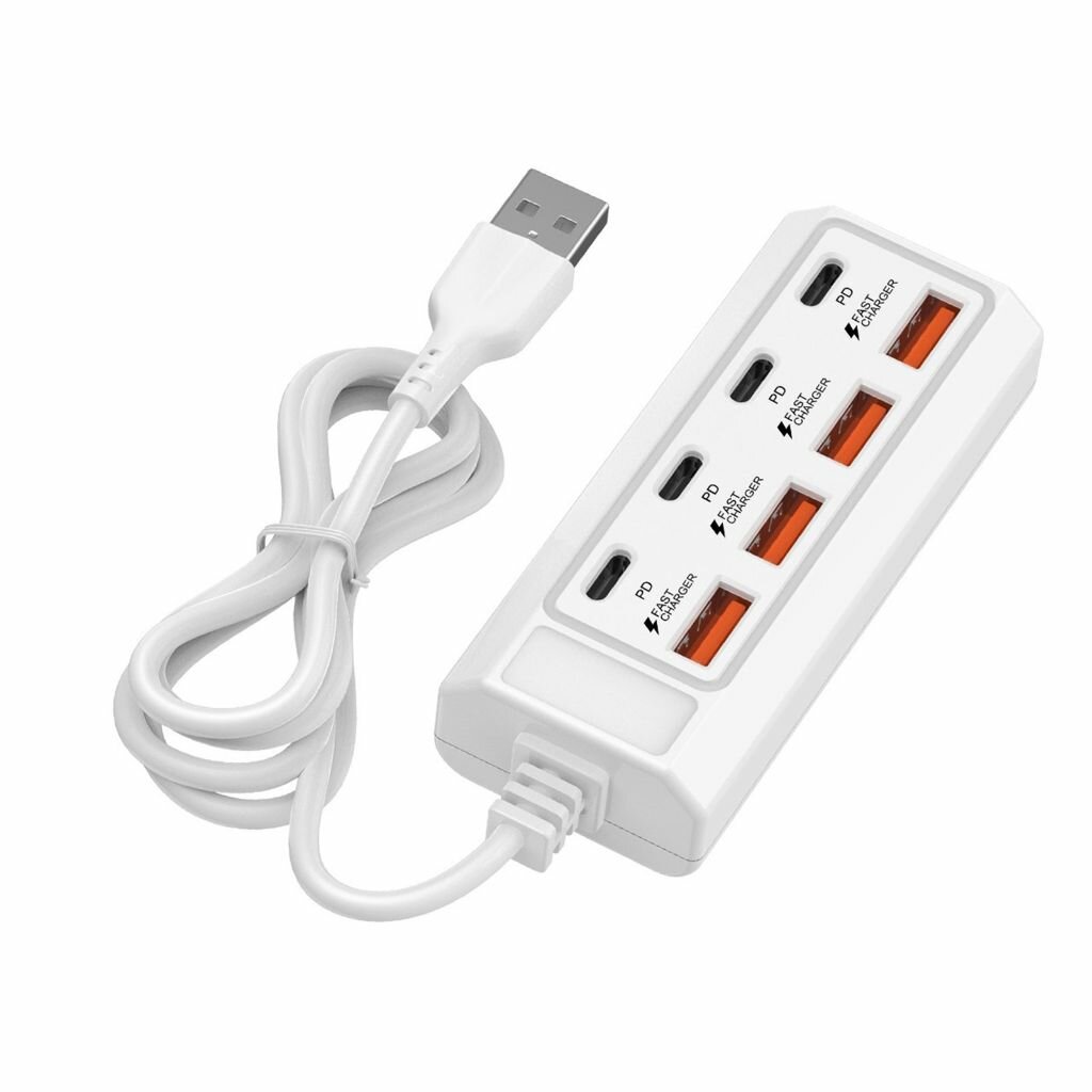 Удлинительный кабель USB 8 в 1 с разъемами 4 и Type C для мобильного телефона MyPads