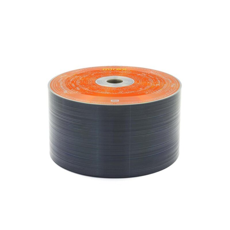 Носители информации DVD+R Mirex Скорость записи 16X, 4,7 Gb, 50 шт (UL130013A1T)