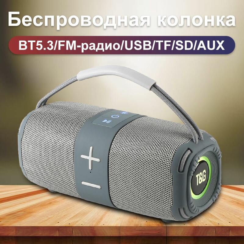 Портативная Bluetooth-колонка наружные мини-колонки TWS сабвуфер с поддержкой Bluetooth -вызова FM-радио, USB и SD-карт подключи и играй
