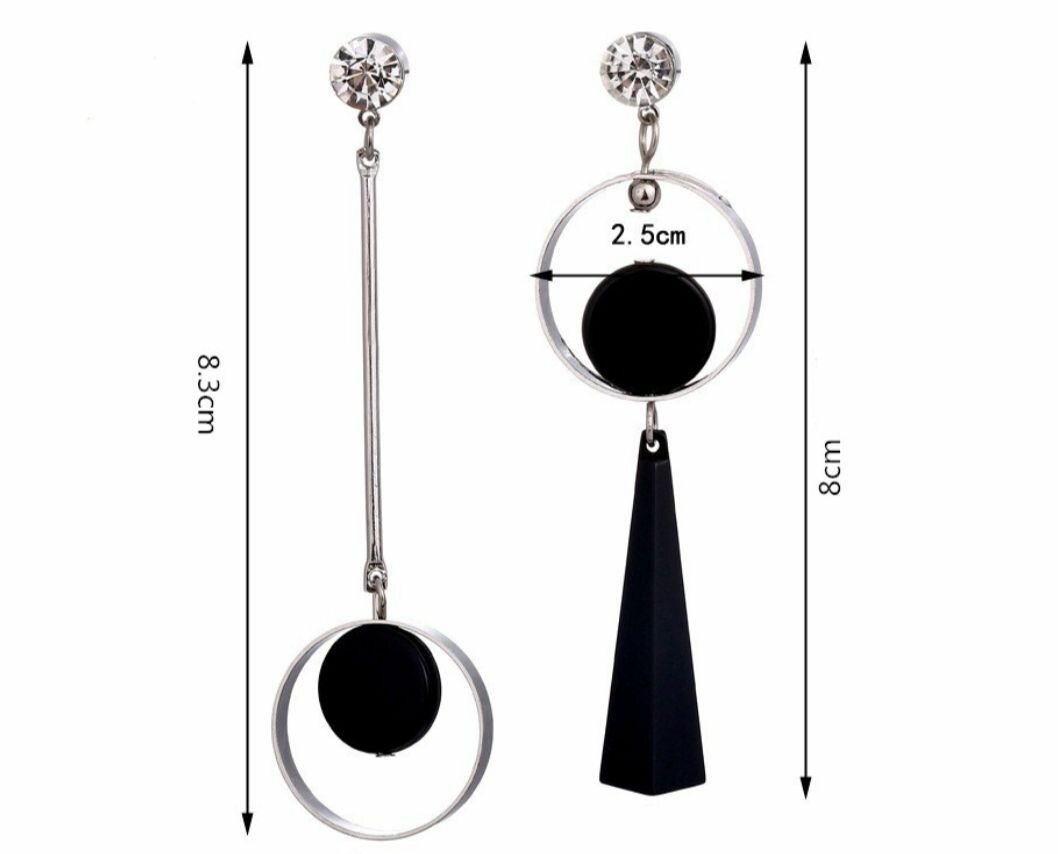 Серьги, искусственный камень