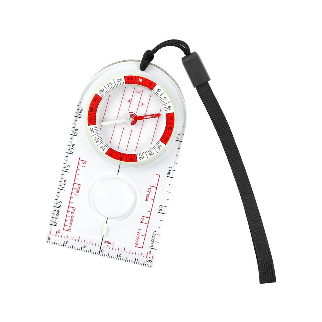 Линейка для карты с компасом для большого пальца-IJ47 6
