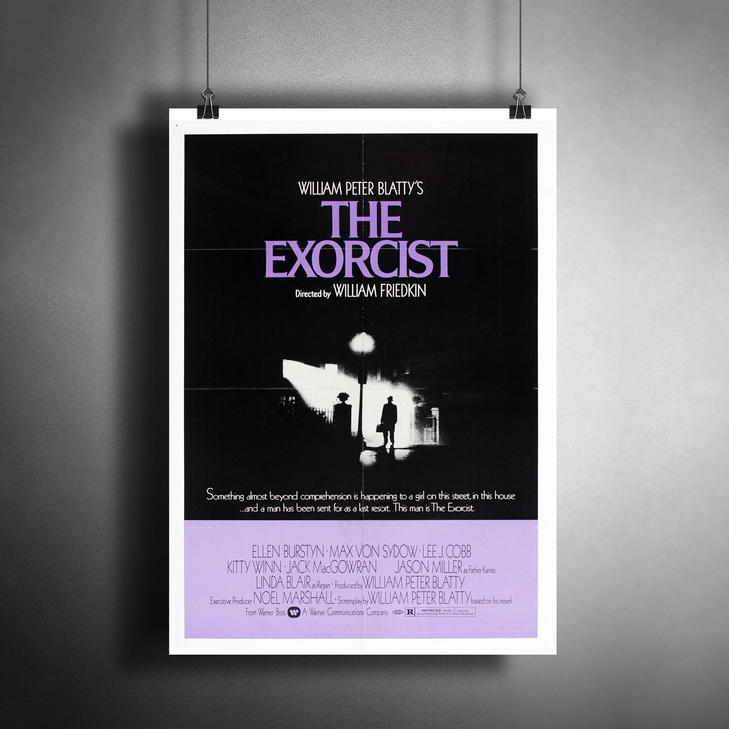 Постер плакат Изгоняющий дьявола / The Exorcist A3 30 x 42 см