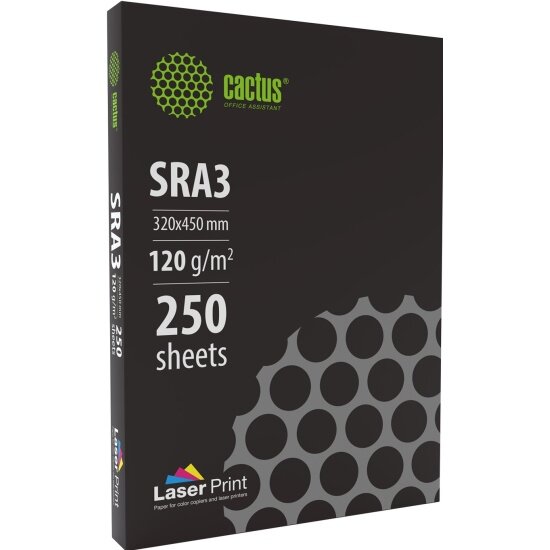 Бумага Cactus CS-LPSRA3120250 SRA3/120г/м2/250л./белый для лазерной печати