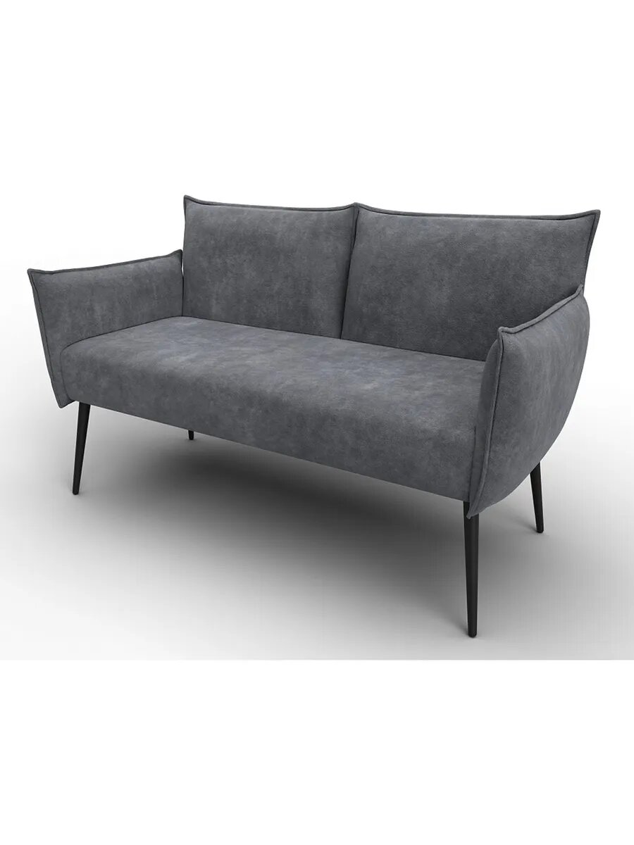 Диван прямой Хельсинки, 126х66х82 см, нераскладной, велюр