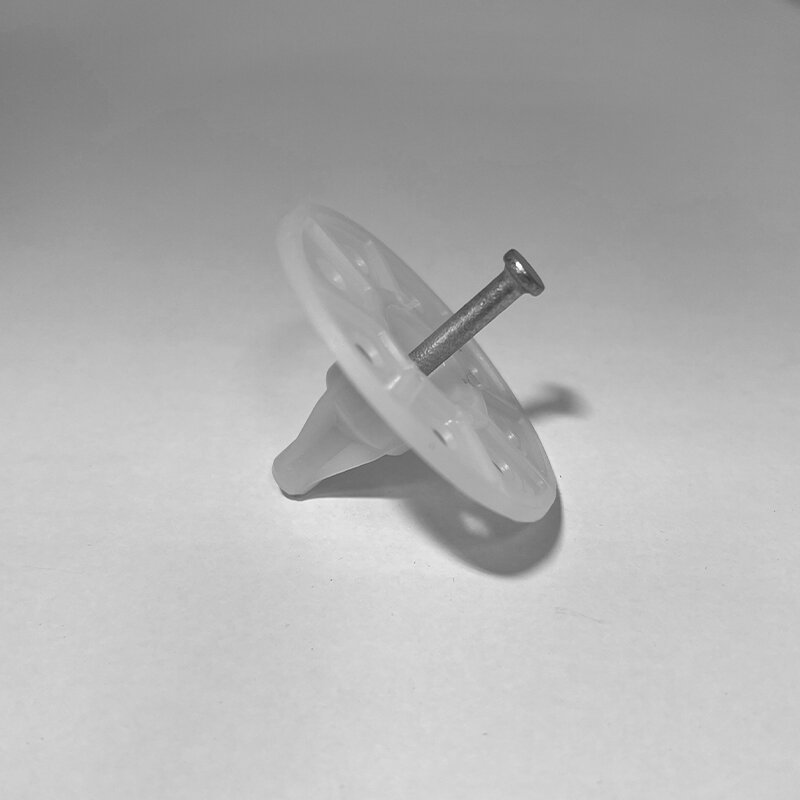 Дюбель-гриб пластмассовый со стальным гвоздем 60х30х42 /500шт/ для монтажа утеплителей, TIANYU