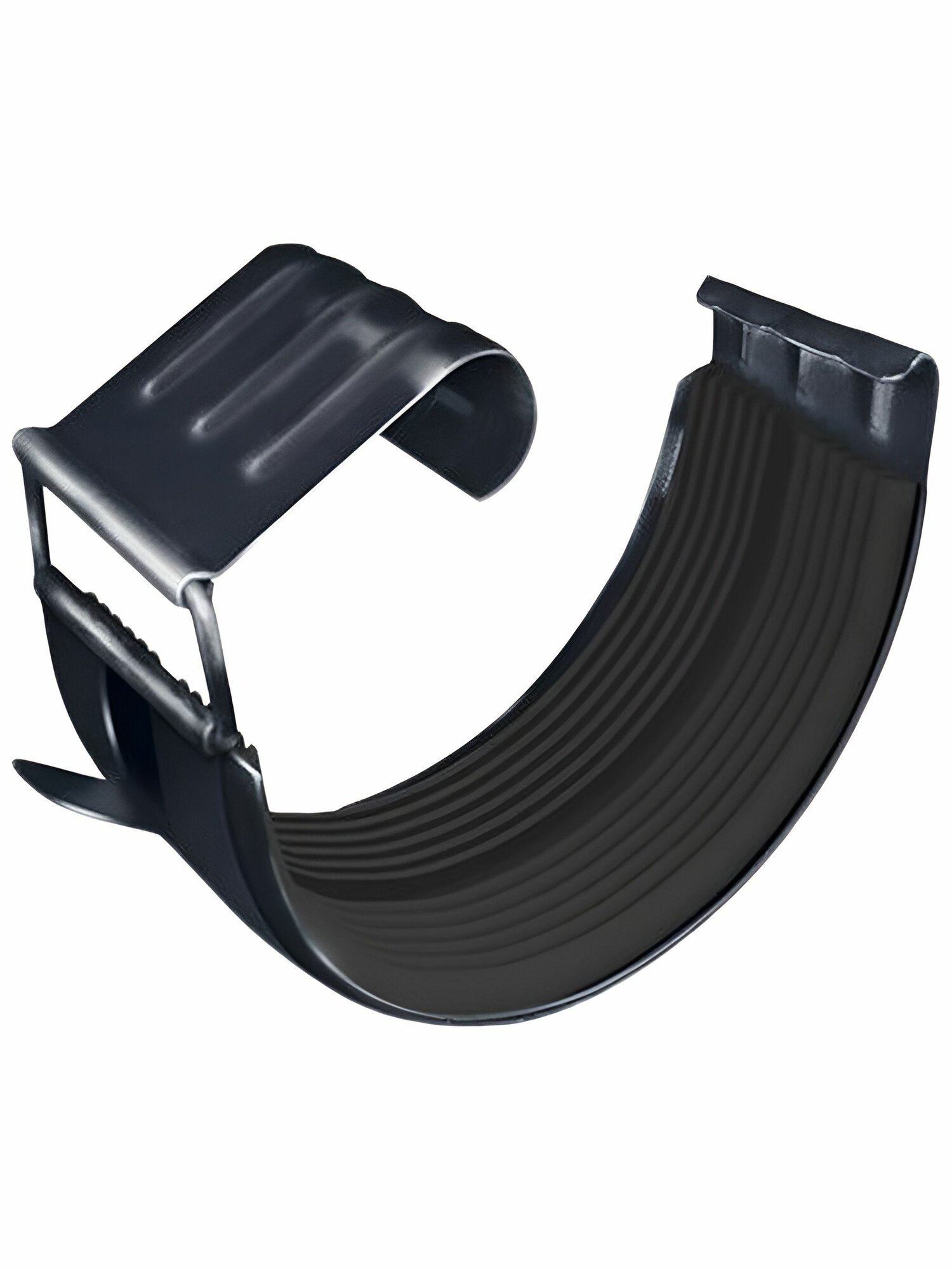 Соединение желоба металлическое d125 мм графитовый серый RAL 7024