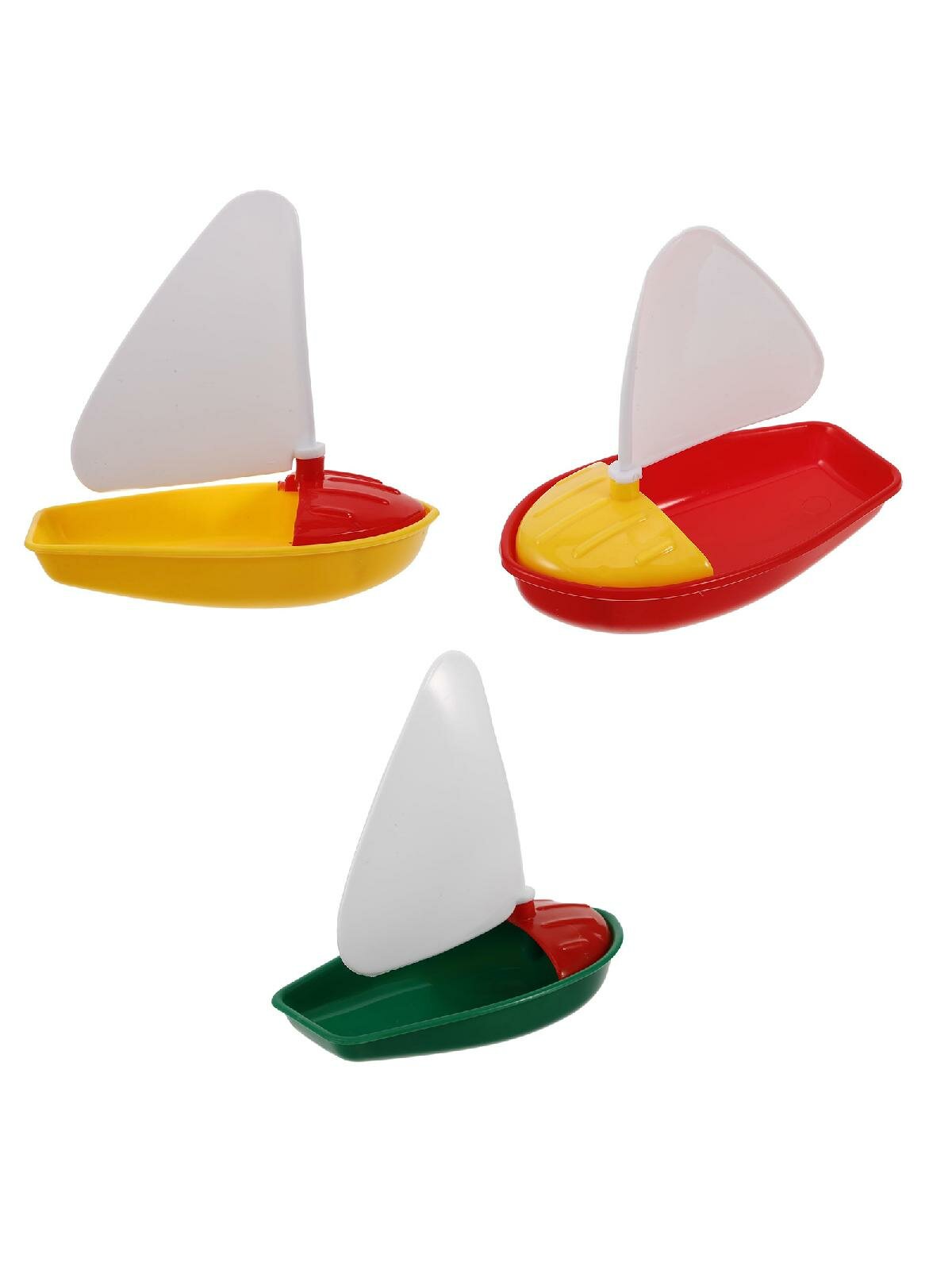 Интерактивный игровой набор для купания малышей в лодке и парусниках яркого цвета