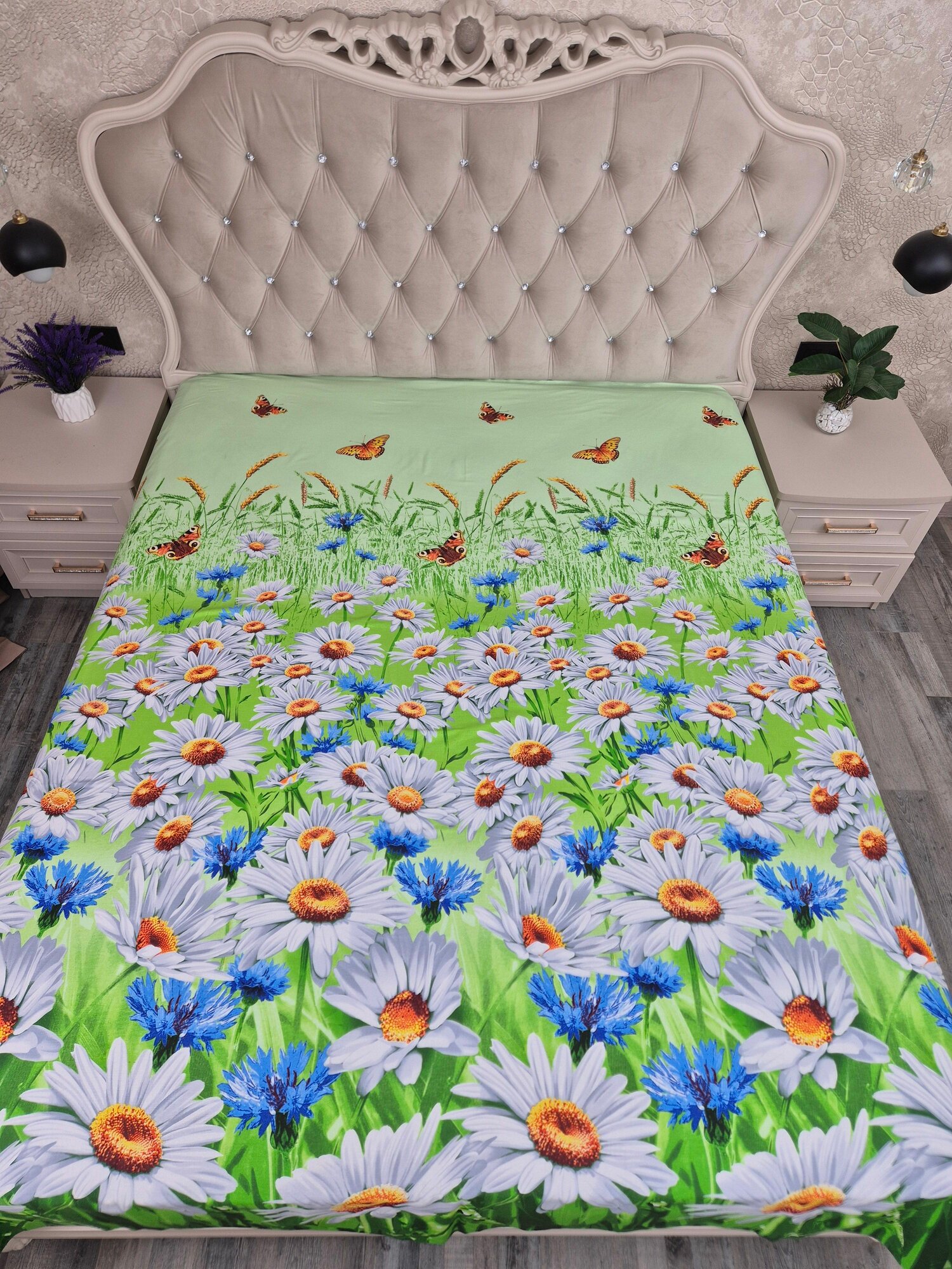 Простыня Бязь классическая 2 спальное 180\215см Хлопок 100% производство Иваново плотность 120 гр/м2