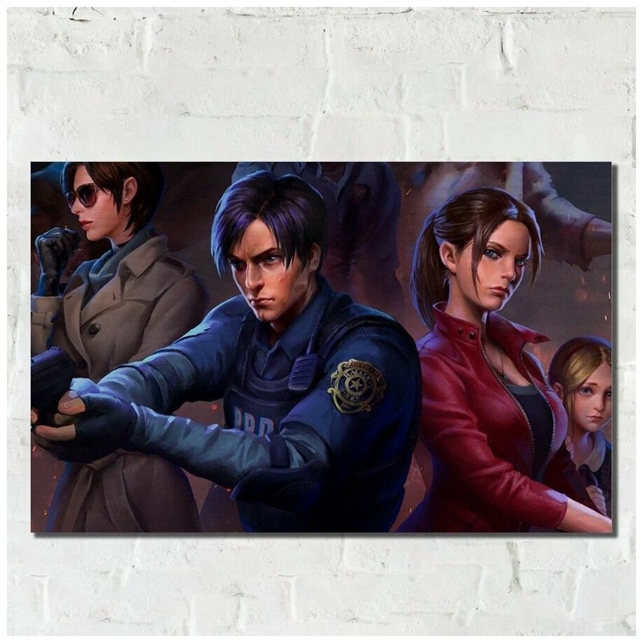 Картина интерьерная на дереве игра Resident Evil 2 (Обитель зла 2) - 11911