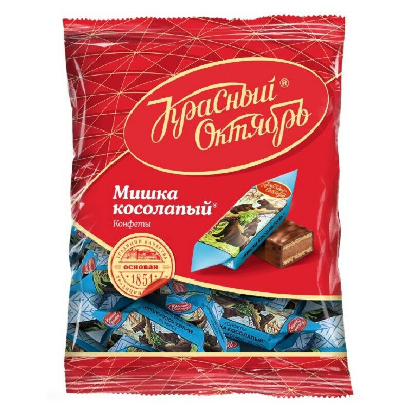 Конфеты шоколадные Мишка косолапый, 200 г