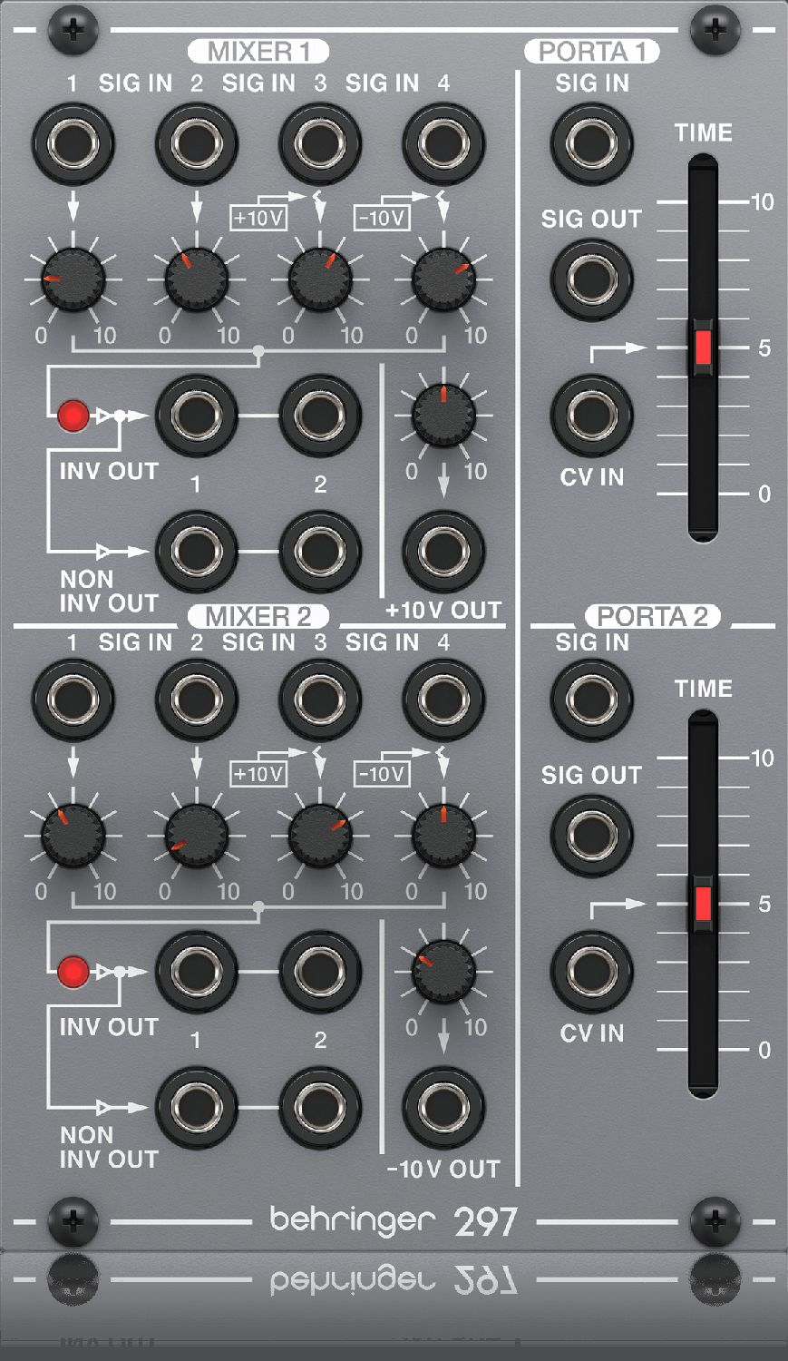 Behringer 297 DUAL PORTAMENTO/CV UTILITIES аналоговый DUAL PORTAMENTO/CV UTILITIES модуль для Eurora