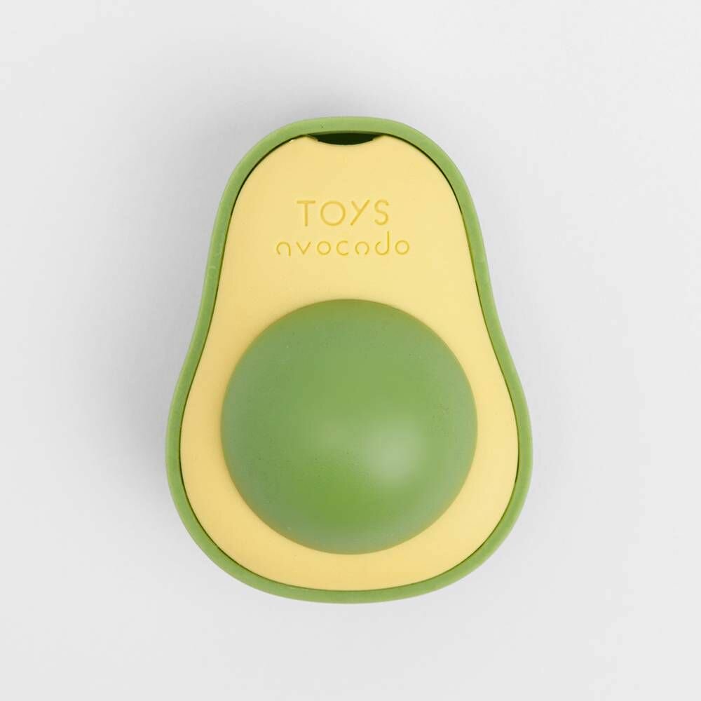 Игрушка для кошек Шарик-лизунец Авокадо, 5,6х4,2х3 см
