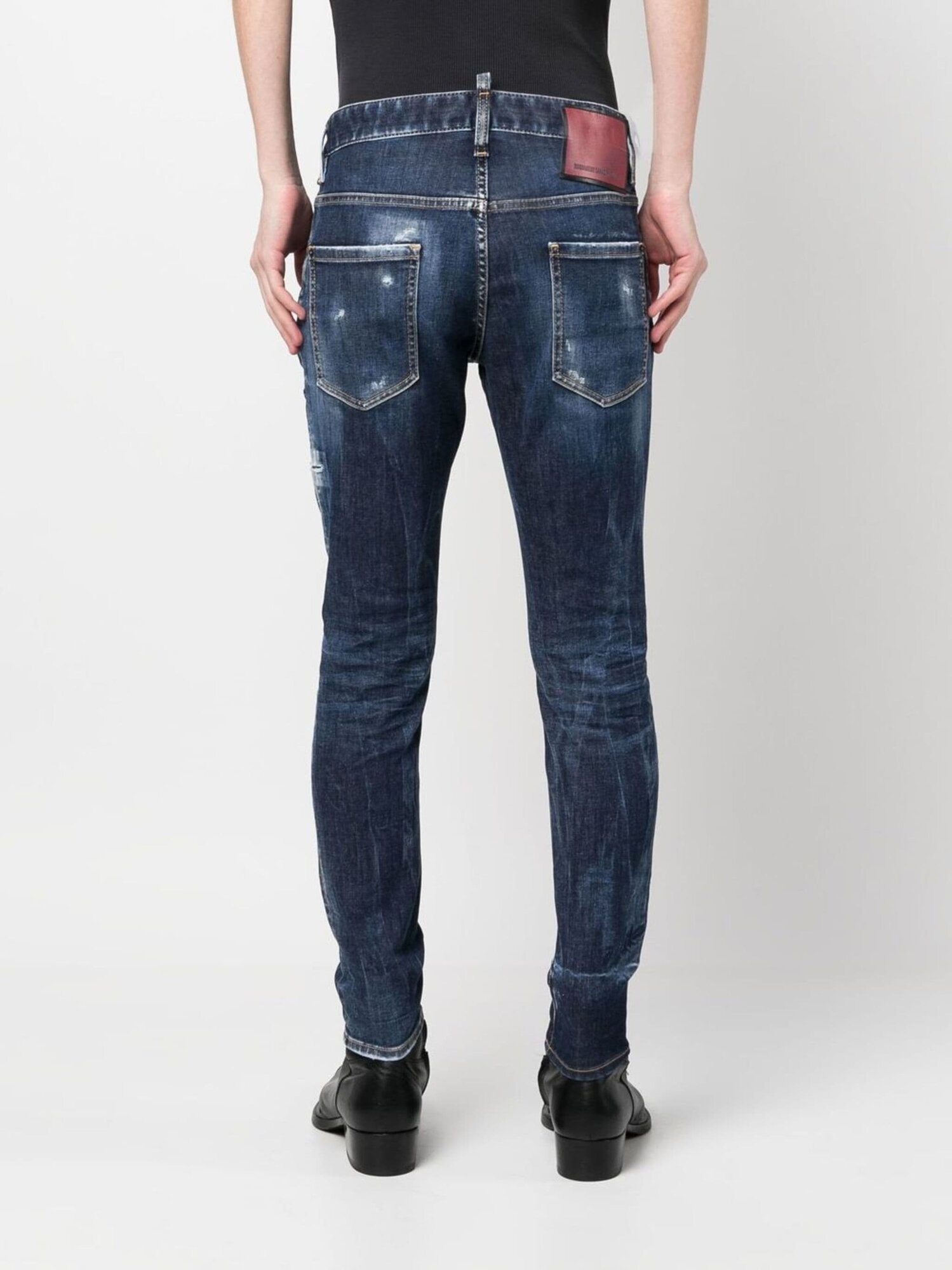 Джинсы DSQUARED2 Slim-fit distressed-effect jeans, размер 44 — фото 1