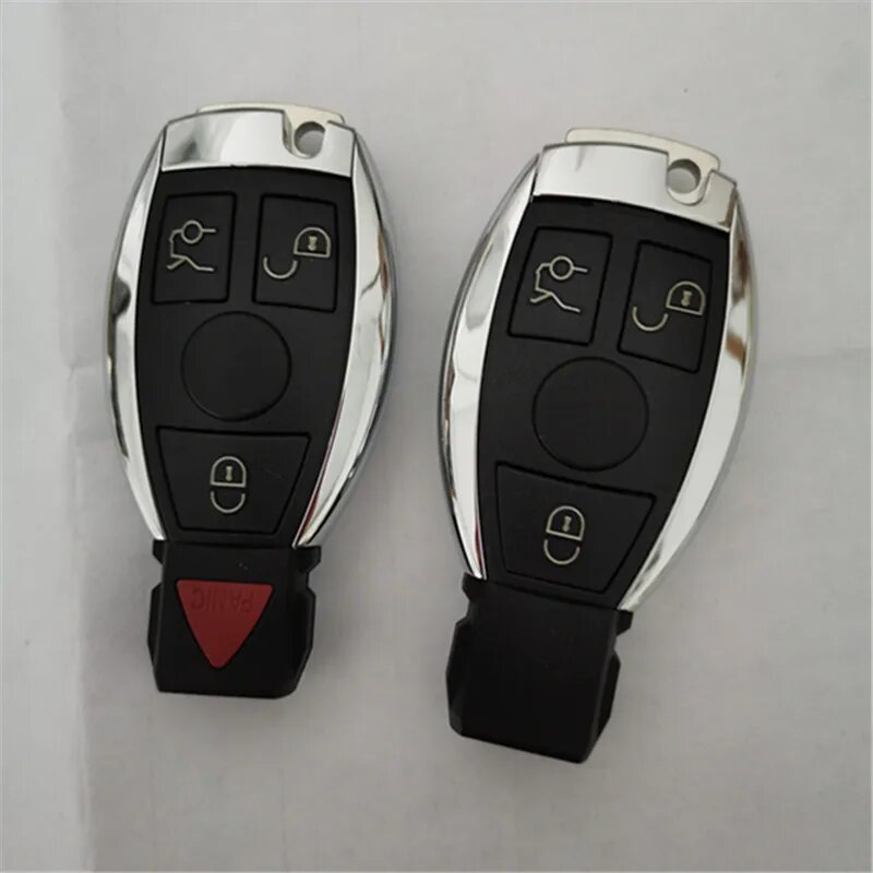 3 шт, 3/3 + 1 4 кнопки, чехол для умного дистанционного ключа для Mercedes Benz NEC E Class C200 C260 S300 S350, сменный пульт дистанционного управления