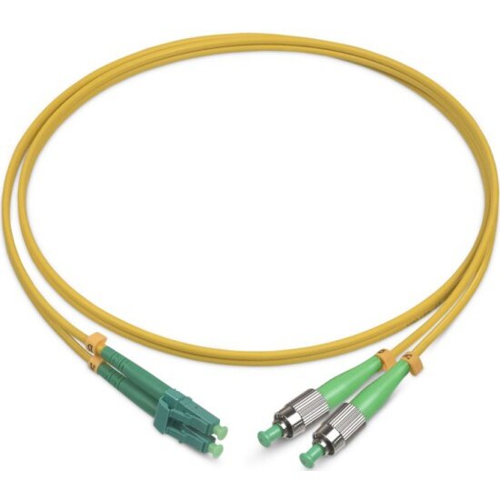 Патч-корд оптический Toplan , дуплексный, FC/APC-LC/APC, SM 9/125, 7 м, LSZH