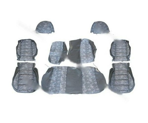 Чехлы chevrolet lanos жаккард/кожзам задняя спинка раздельная