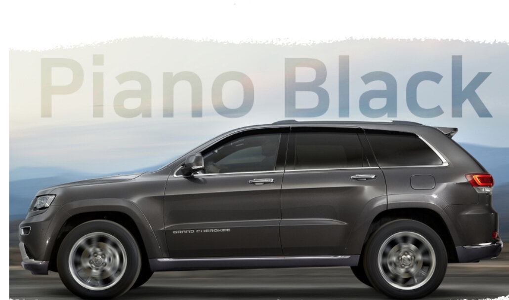 "Jeep Grand Cherokee" - дефлекторы черные боковых окон