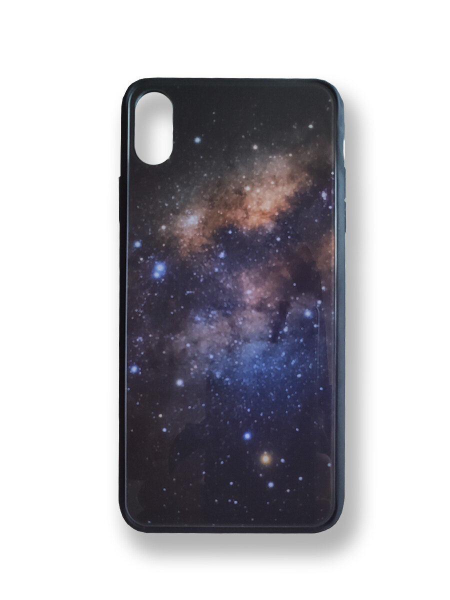 Стеклянный TPU-PC чехол накладка Rock Glass Phone Cases для Apple iPhone XS Max