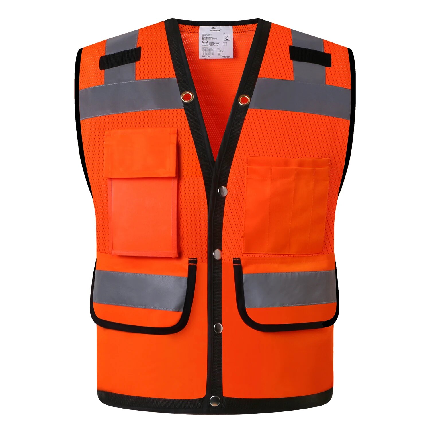 Оранжевый жилет SPARDWEAR Mesh, цвет Orange-front snaps, размер M