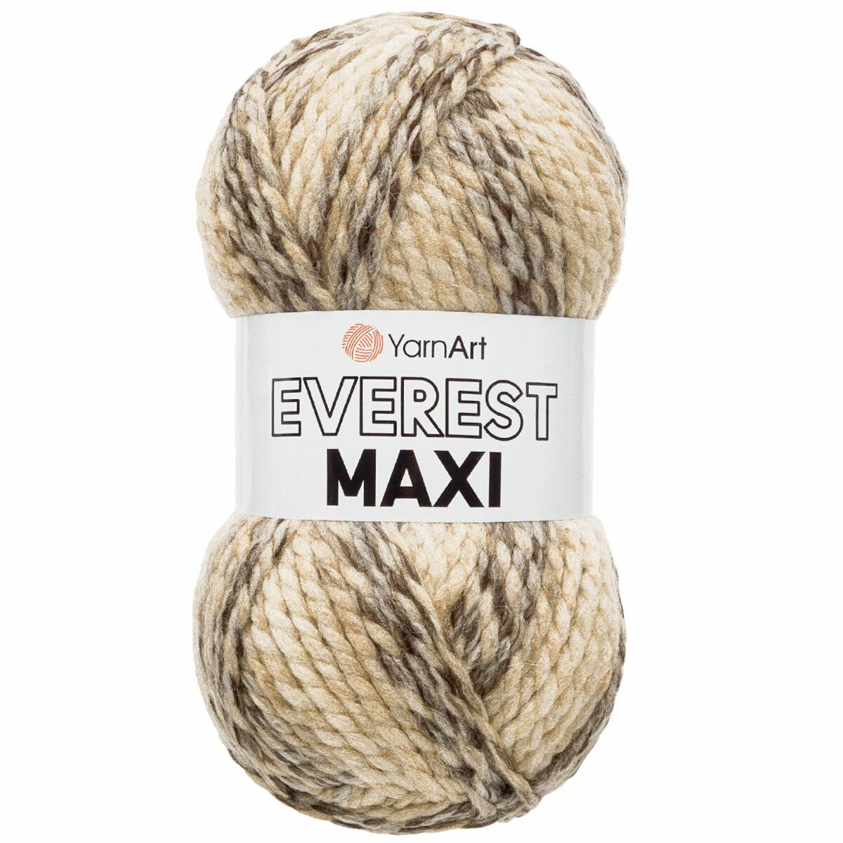 Пряжа для вязания YarnArt 'Everest Maxi' 200г, 134м (30% шерсть, 70% акрил) (8022 меланж), 3 мотка