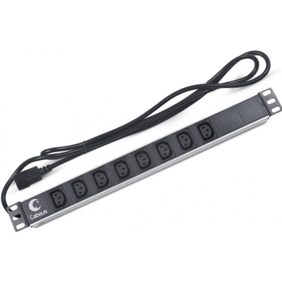 Блок розеток Cabeus PDU-8I-2IEC 8шт, 1U, 19", 2м