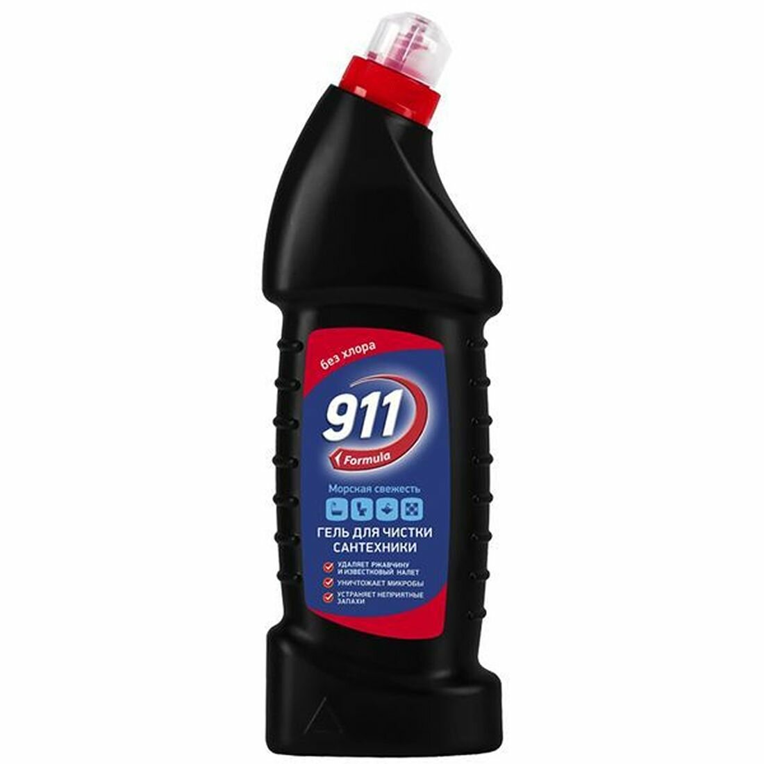 Гель для чистки сантехники "911" Морская свежесть 750мл (без хлора)