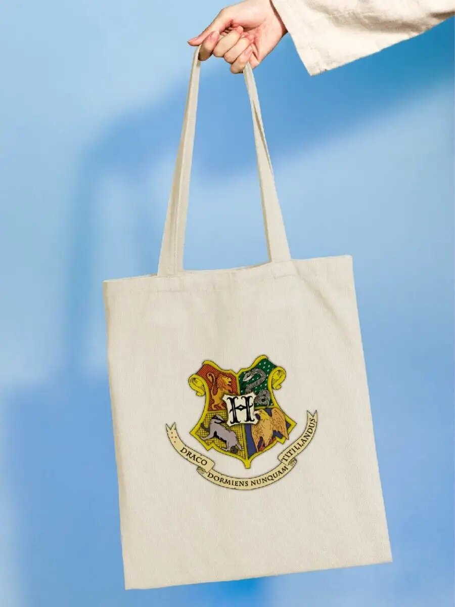Сумка шоппер  с принтом Гарри Поттер