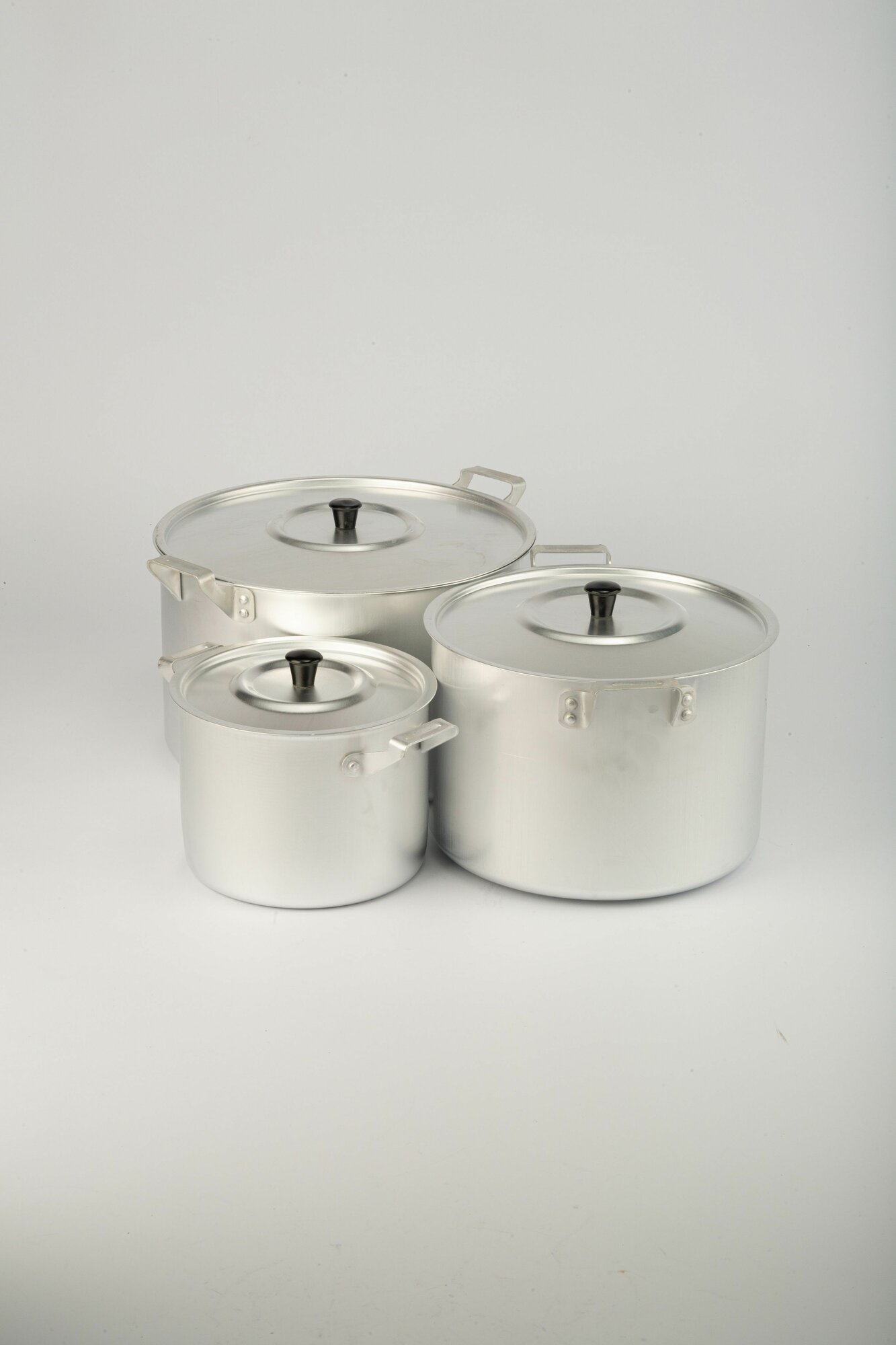 Комплект кастрюль 1/3 алюминиевых 2,5 л + 6,0 л + 8,0 л.