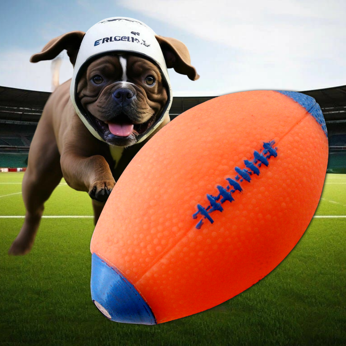 Игрушка Зооник мяч-регби для собак (11,5 см)