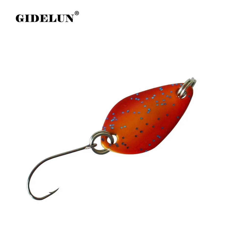 GIDELUN блесна ложка 2г/1г для форели Красный, 1g 2cm, D