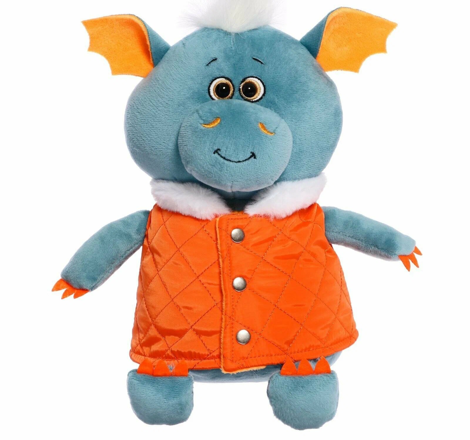 Мягкая игрушка KULT of Toys "Дракончик Эль", искусственный мех, 25см