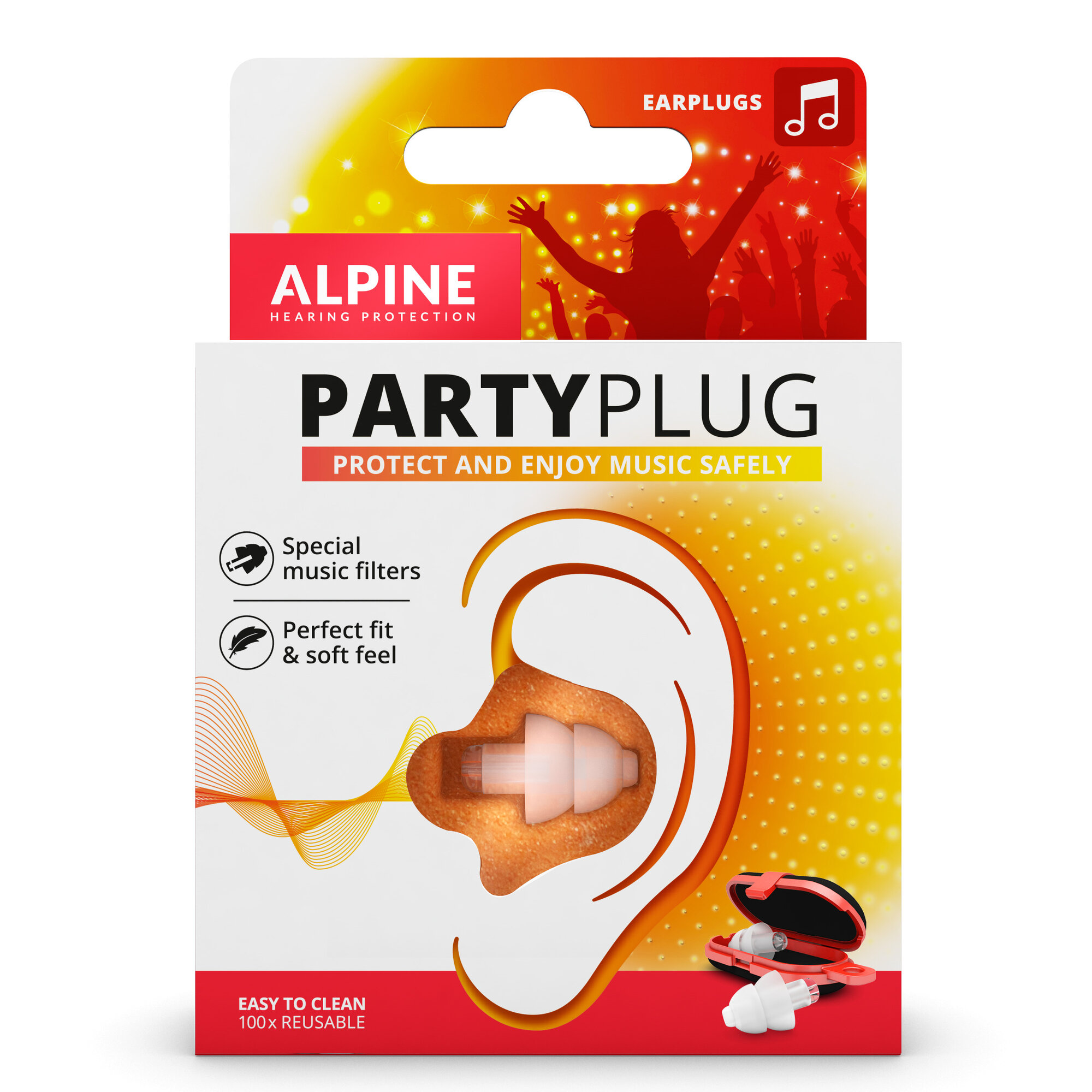 Беруши для концертов, клубов, вечеринок PartyPlug, Alpine=v=