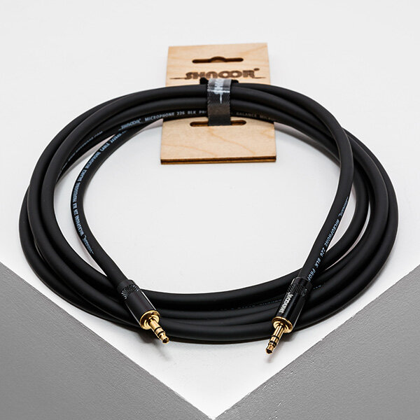 MJMJ-B-20m Кабель акустический 3,5мм male - 3,5мм male (стерео), 20м, SHNOOR