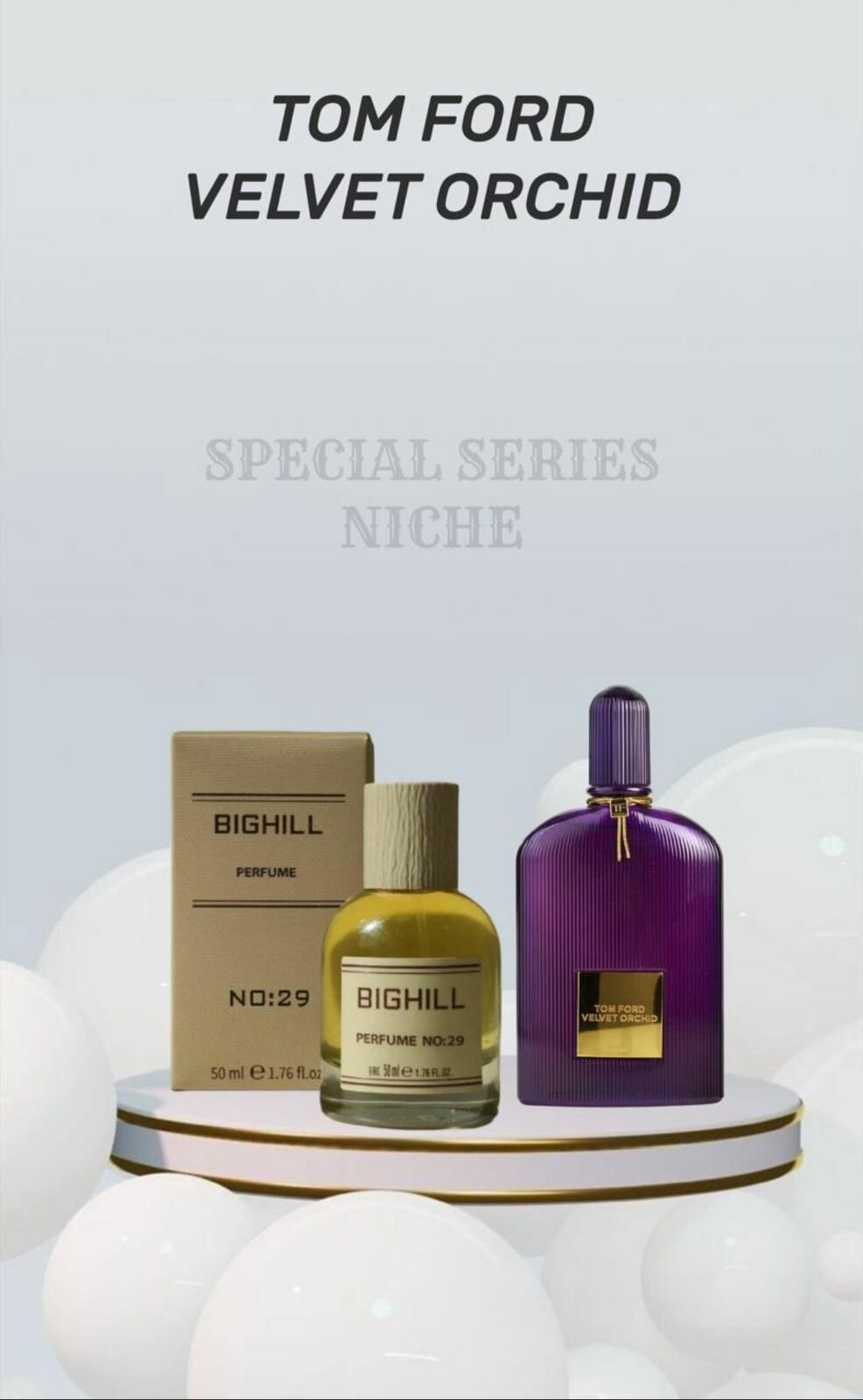 EYFEL Селективный парфюм серии Bighill, аромат UNISEX NO: 29 Velvet Orchid, восточные, цветочные, 50мл