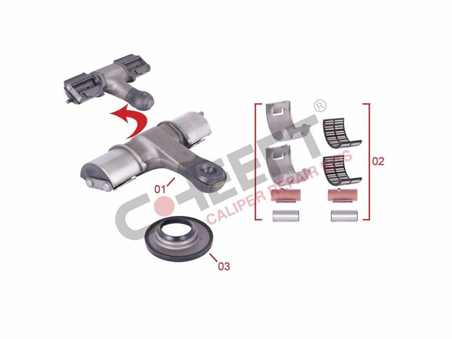 РМК суппорта Meritor DUCO D AXIAL (к-т рычаг+8 дет-й)
