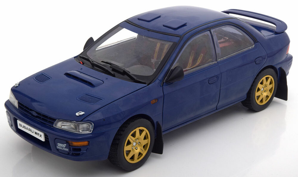 Модель коллекционная SUNSTAR Subaru impreza sti 1996 blue metallic