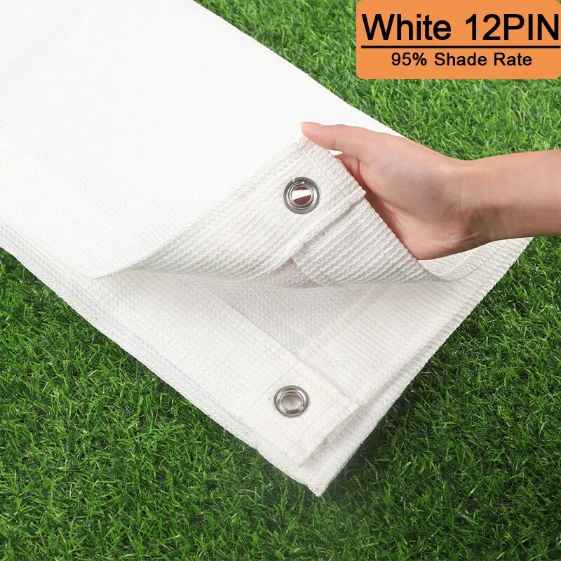 Солнцезащитная сетка из полиэтилена белая 1.5mx2m, 12PIN-White Net