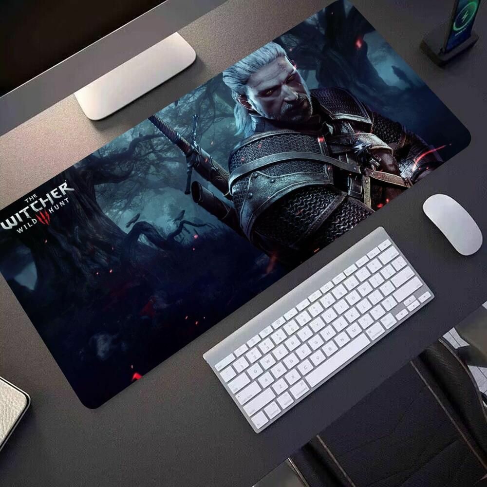 The Witcher 3 Wild Hunt Универсальный коврик для компьютерных игр 400x900XXL, силиконовое нескользящее покрытие, износостойкая защита от скольжения