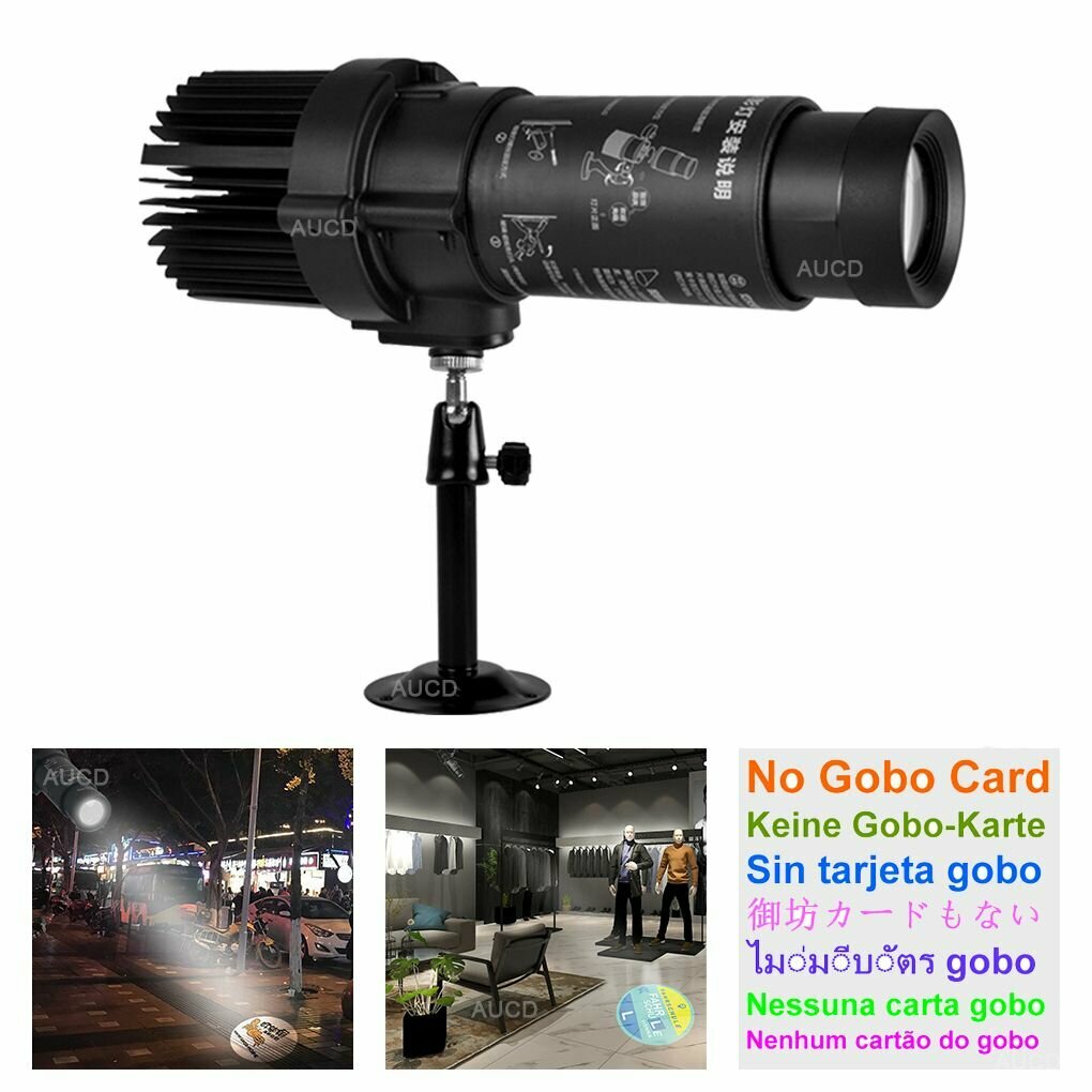 Статический 20 Вт светодиодный логотип высокой четкости рекламный проектор для DJ вечеринки диско рисунок