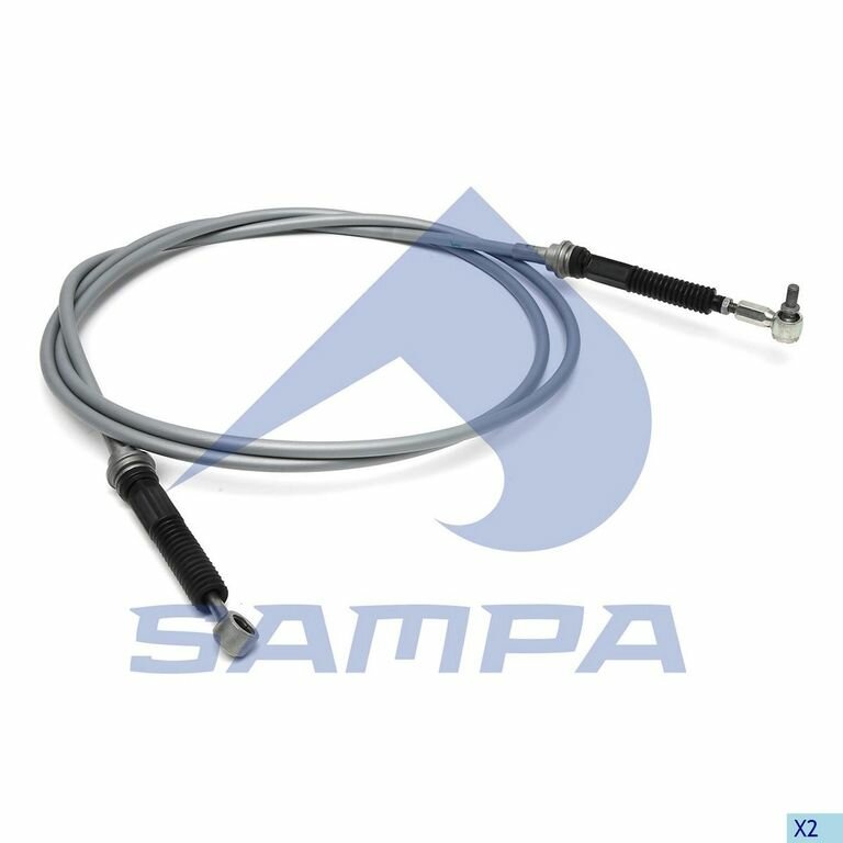 Трос переключения КПП L 3267мм для МАН арт 021433 SAMPA
