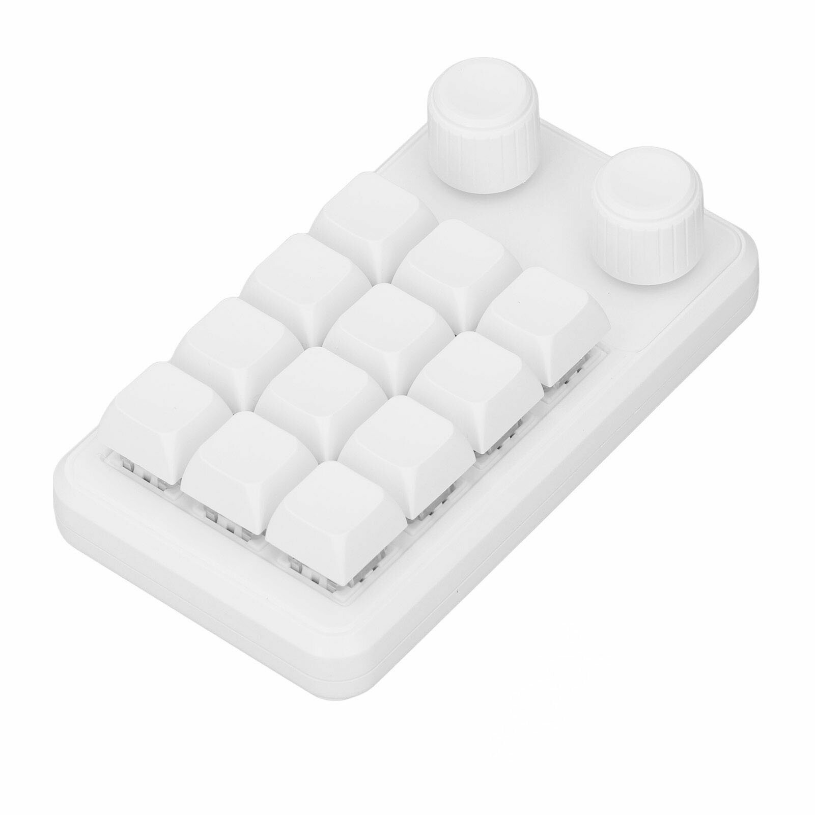 12-клавишная механическая клавиатура с 2 ручками для игр, офиса и музыки, программируемая, с синей клавишей, аккумулятор 400мАч