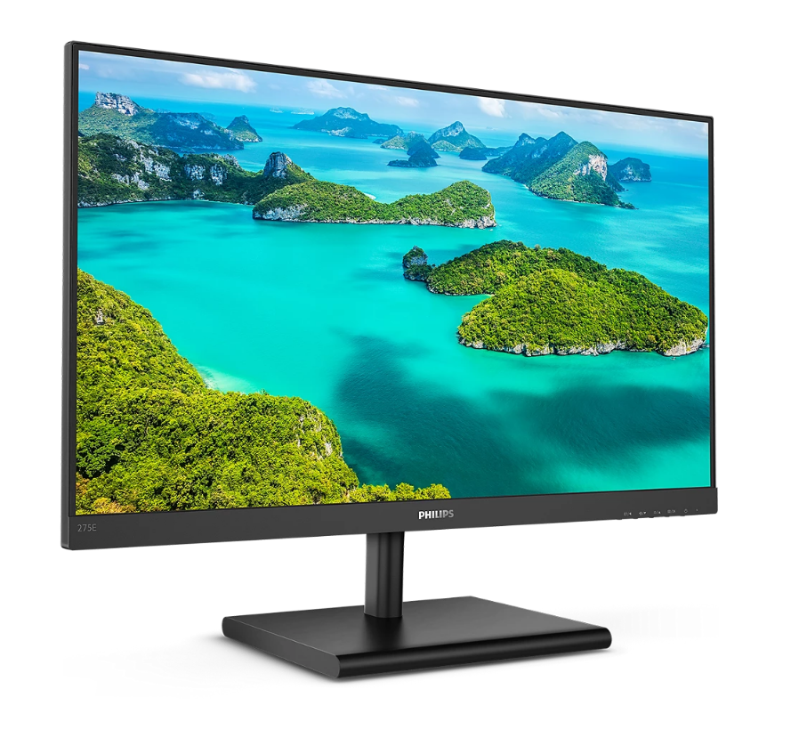 Монитор Philips 27" 275E1S/01, 16:9, IPS, QHD, 4ms, 250cd, 75Hz VGA, HDMI, DP